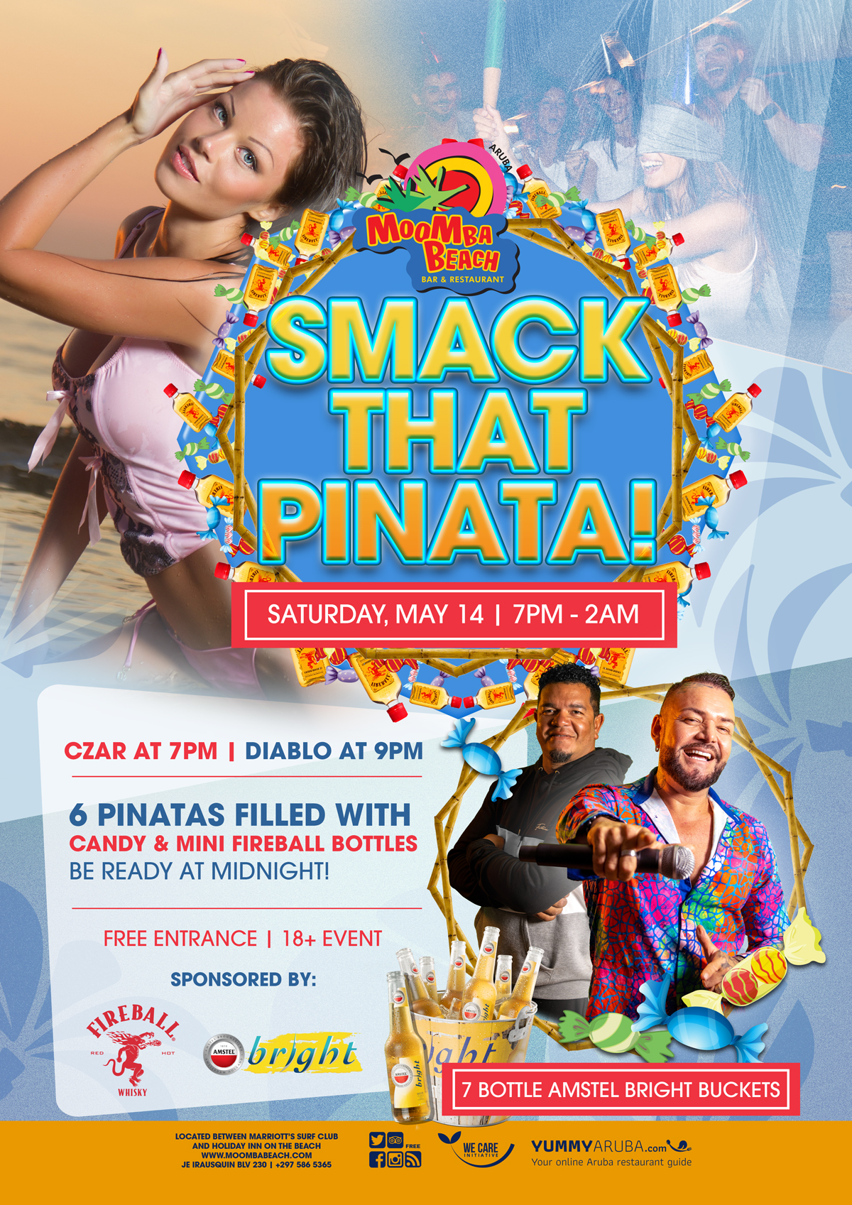 MooMba PINATA beach party!